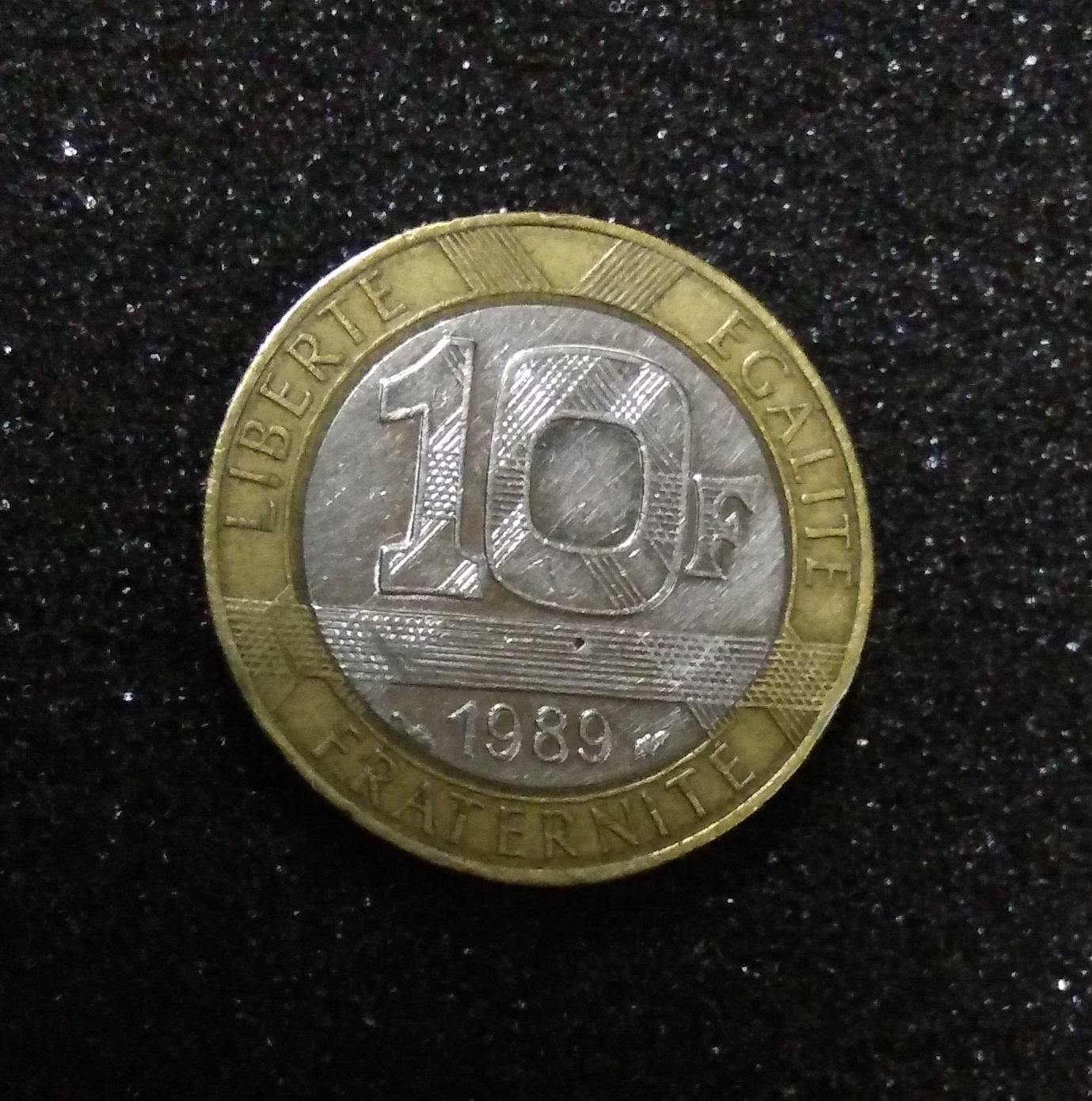 R/F 10 F YEAR 1989 VERY RARE COIN - ID 5291